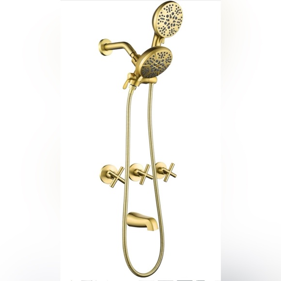 Bath | New 3 Handle Shower Faucet Set Wtub Spout Bathtub Shower Combo ...